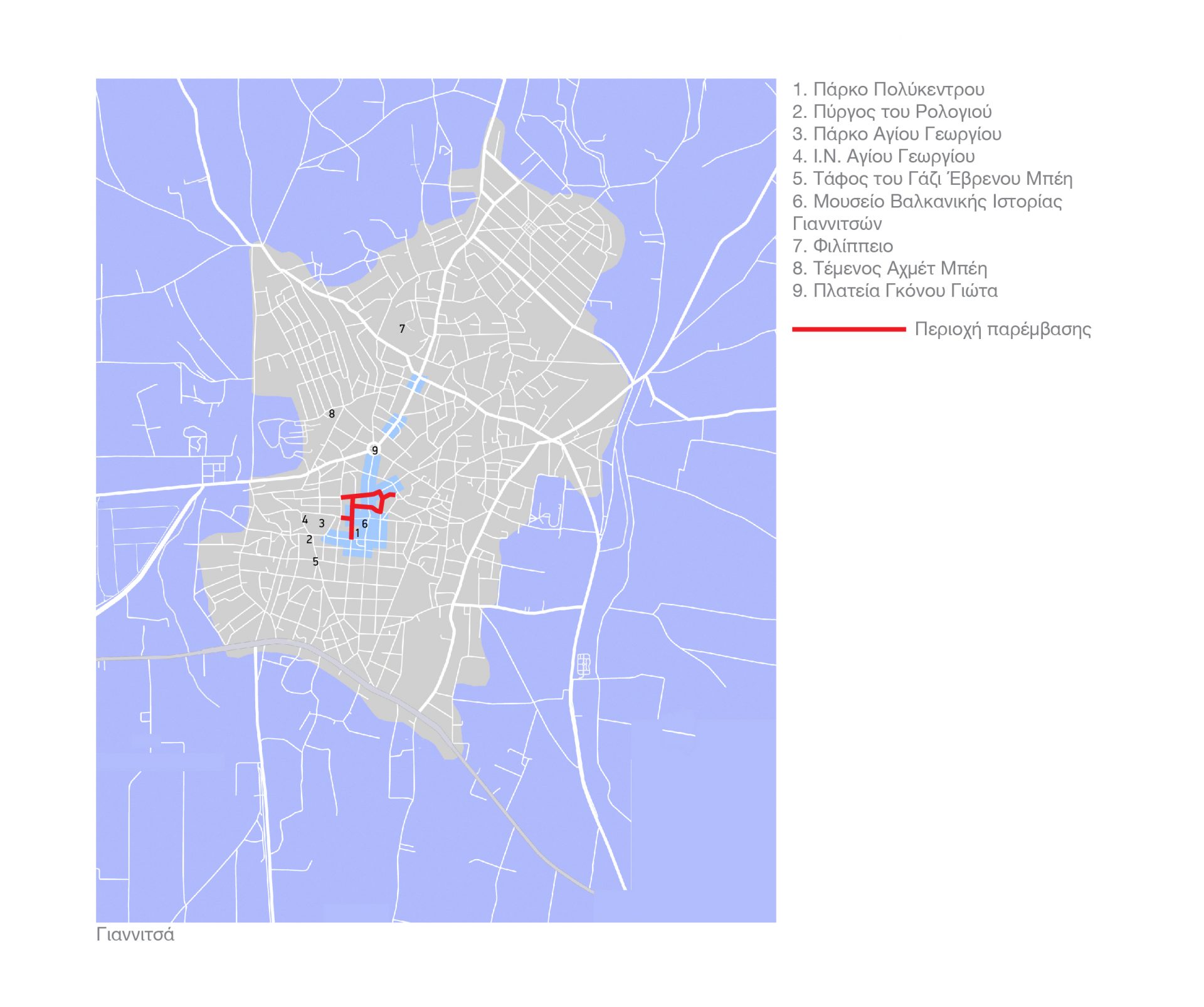 Giannitsa Central Street Network – MAs.